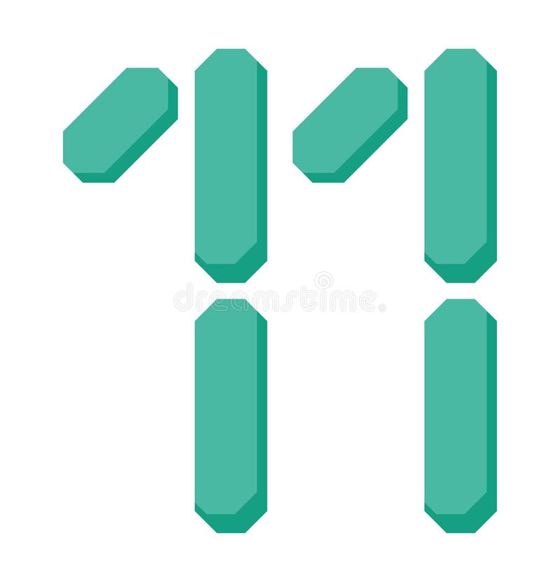 Set of Number Eleven 11 Years Celebration Design. Anniversary Golden ...