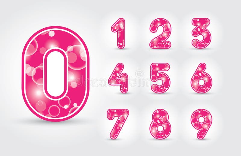 Colored numbers design stock vector. Illustration of modern - 27739836