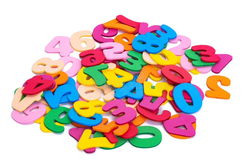 Colored numbers isolated stock photo. Image of zero - 131320816