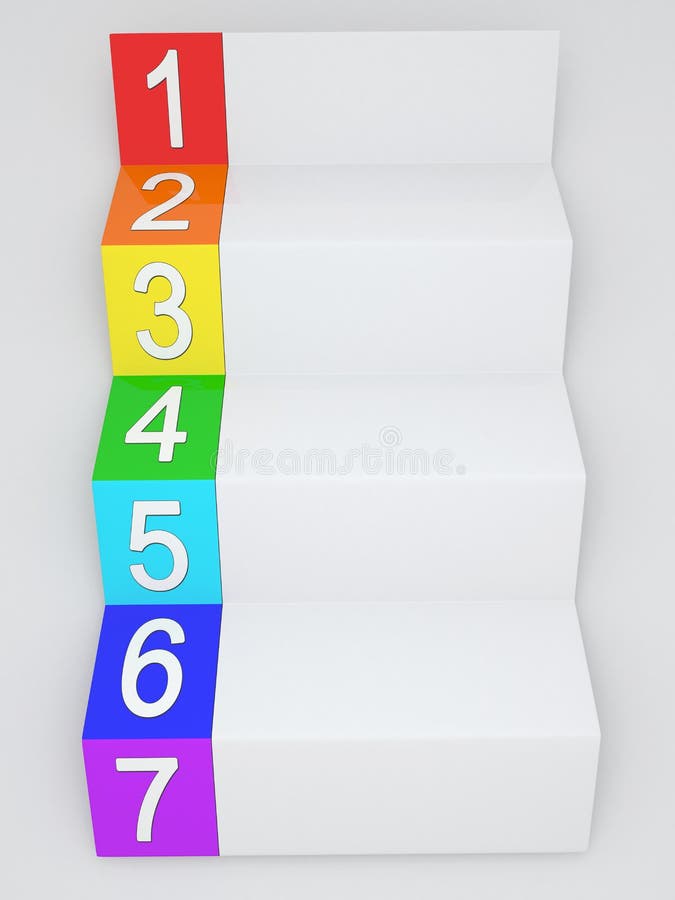 Colored numbers stock illustration. Illustration of digital - 31100247