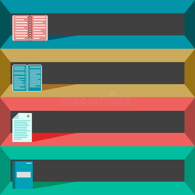 Colored Office Elements for Your Design Stock Vector - Illustration of ...