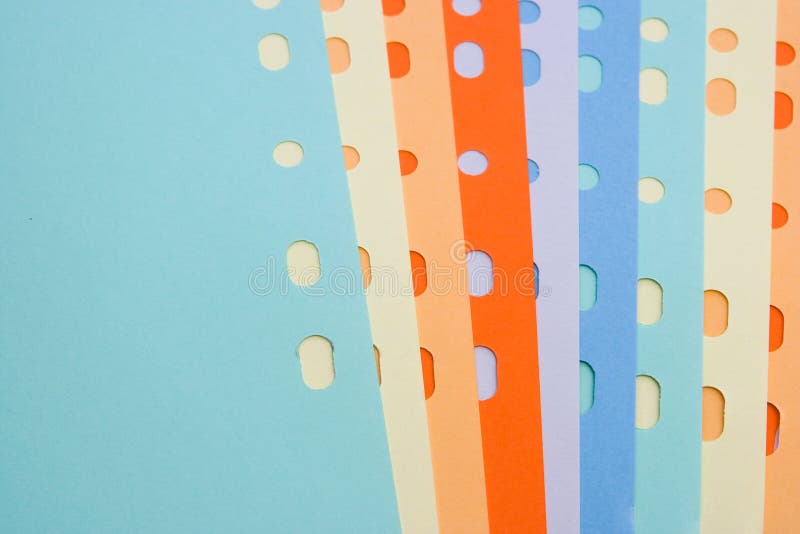 Colored office paper stock image. Image of index, blue - 13556963