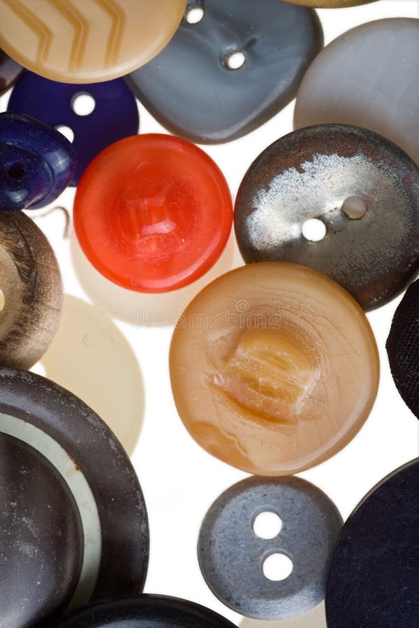 Colored old buttons stock image. Image of clothes, collection - 7464659