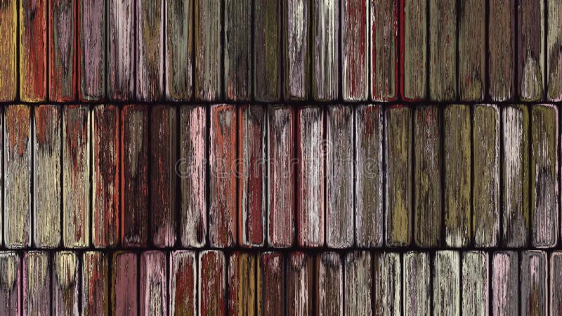 Colored Old Painted Planks Background Loop. Weathered Wood Board Panel ...