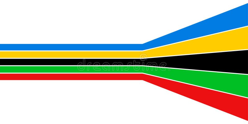 Colored Olympic Games Rainbow Lines Flag Symbol Isolated Stock Vector ...