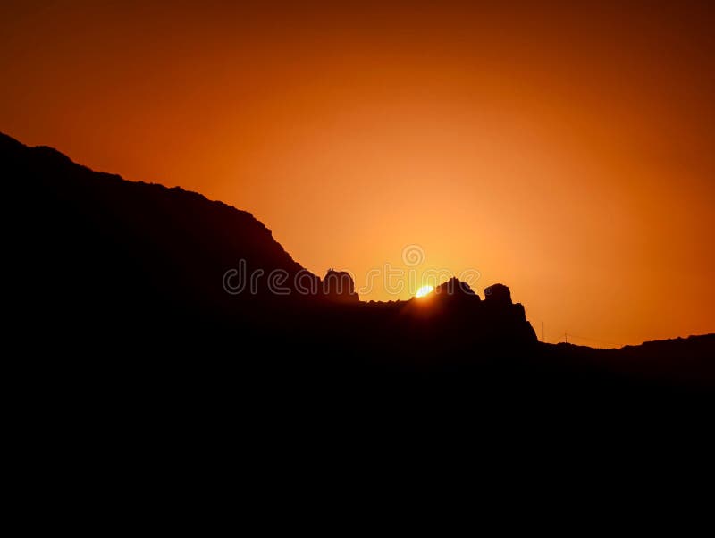 Orange Sun Setting stock image. Image of setting, beauty - 244295387