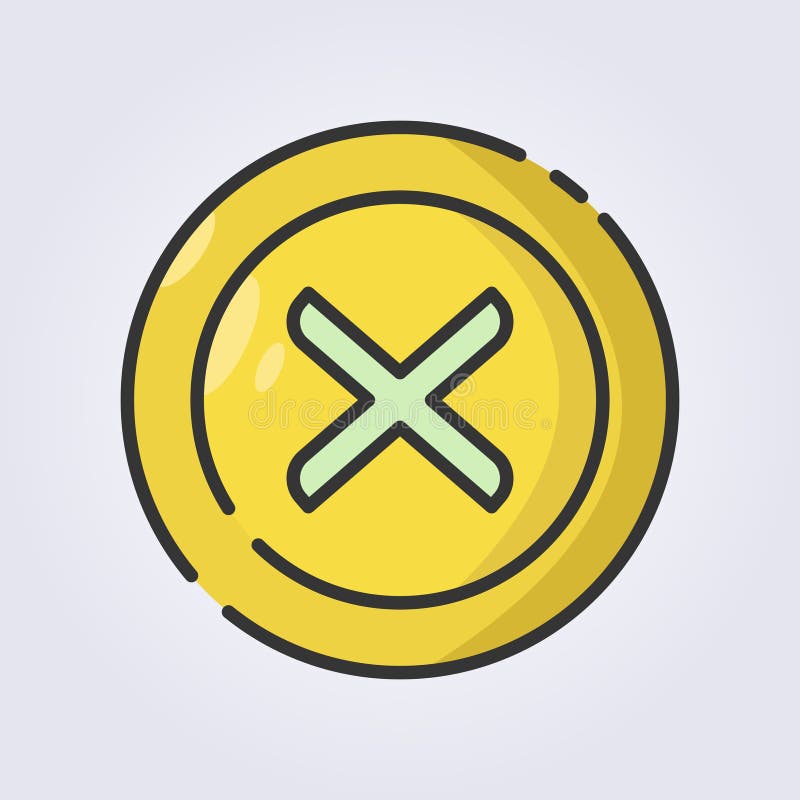 Colored Outline Payment Failed Icon Logo Vector Illustration Design ...