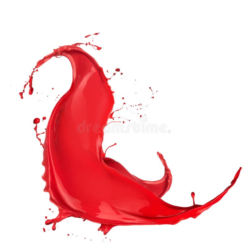 Red paint splash stock image. Image of liquid, painting - 16125153