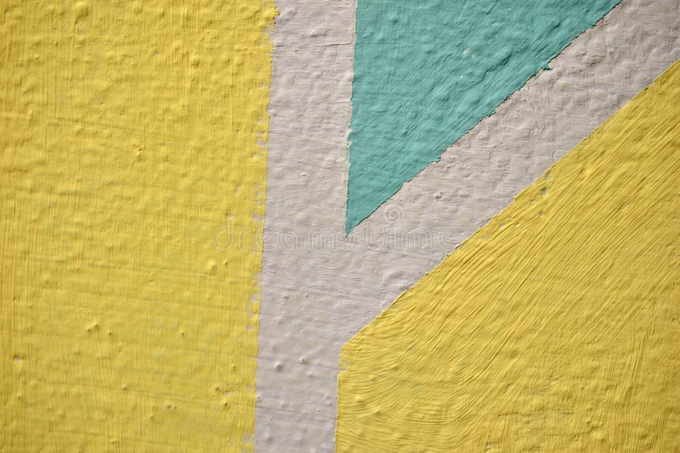 Colored Painted Wall with Stripes. Wall Art Object with Multicolored ...