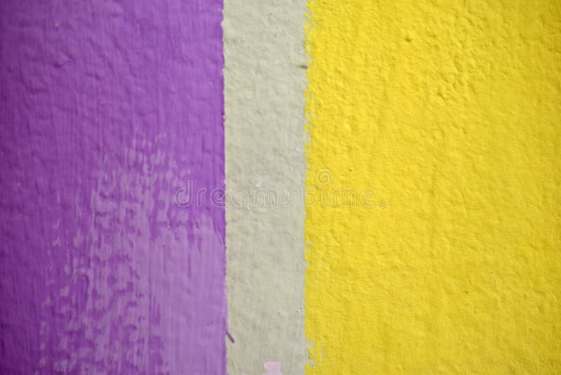 Colored Painted Wall with Stripes. Wall Art Object with Multicolored ...