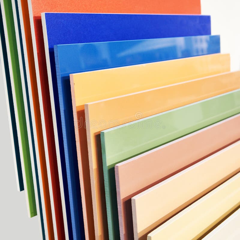 Colored panels in store stock photo. Image of group - 215848508