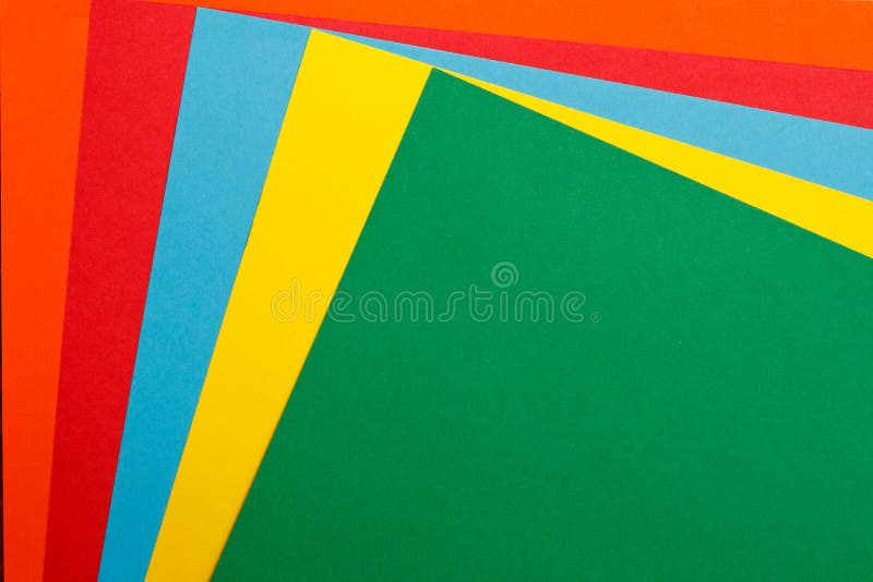 Colored paper stock photo. Image of green, fanned, bright - 18504464