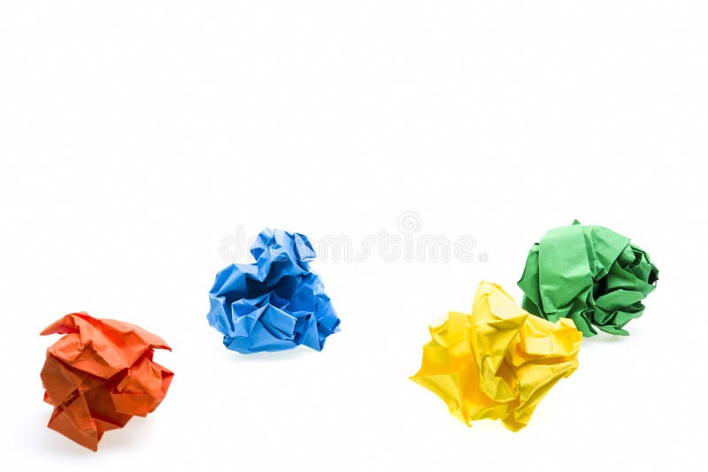 Colored paper ball stock image. Image of concepts, page - 176784063