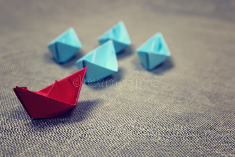 Colored paper boats stock image. Image of paper, sailing - 80431483