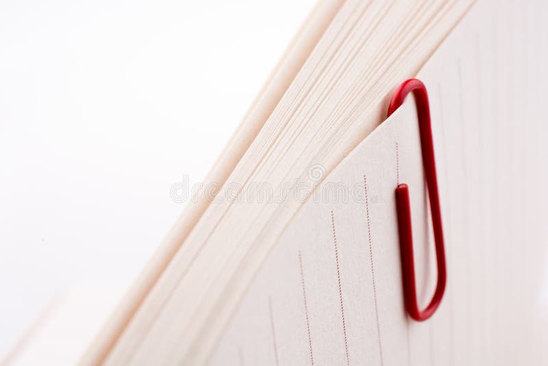 Colored Paper Clip stock photo. Image of book, fastener - 145798556