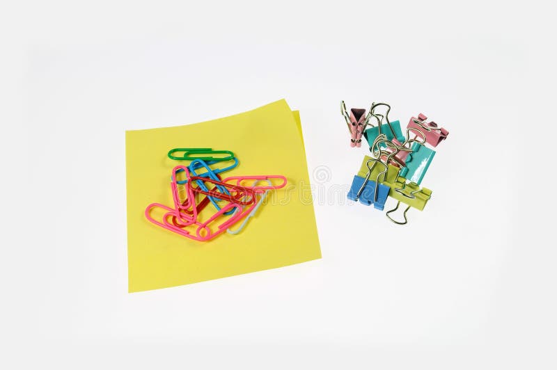 Colored Paper Clips and Color Clip Stock Image - Image of objects ...