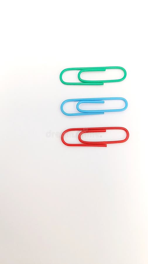 Colored paper clips stock photo. Image of stationary - 360176080