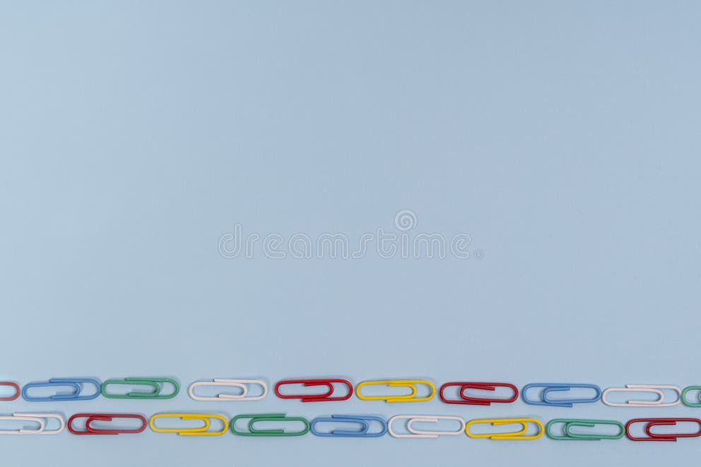 Colored paper clips stock photo. Image of group, green - 160139124