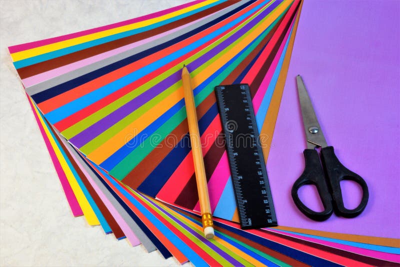 Colored Paper for Creativity in the Form of Sheets for Writing Stock ...
