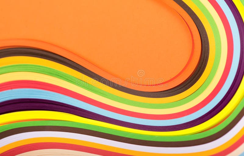 Colored Paper, Cross Section, Background Stacked in Wedges. Stock Photo ...