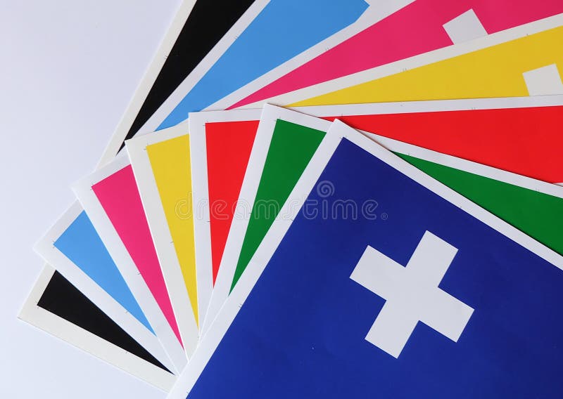 Colored paper stock photo. Image of yellow, testing, colored - 86096768