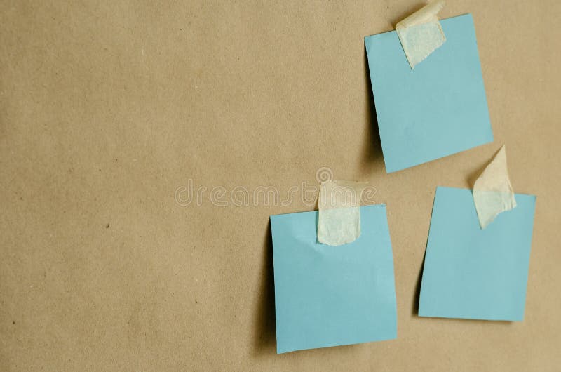 Colored Paper for Notes Attached To the Wall Stock Photo - Image of ...