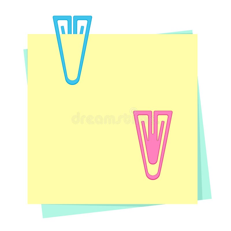 Plastic Paper Clips Stock Illustrations – 759 Plastic Paper Clips Stock ...
