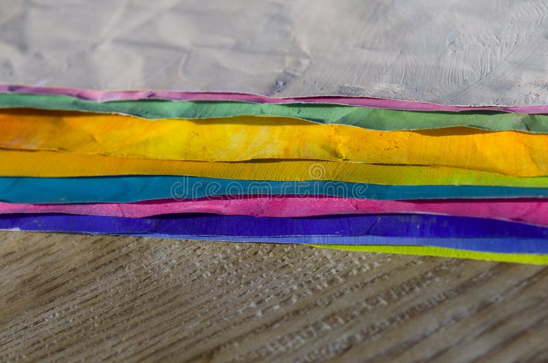 Colored paper painted stock image. Image of equipment - 67287253