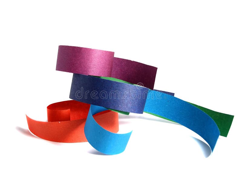 Colored paper ribbon stock photo. Image of paper, beautiful - 10143716