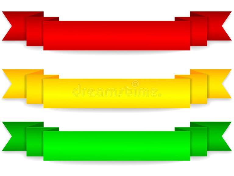 Colored paper ribbons stock illustration. Illustration of message ...