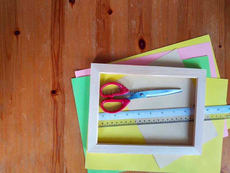 Materials for DIY and Crafts Stock Photo - Image of group, office ...