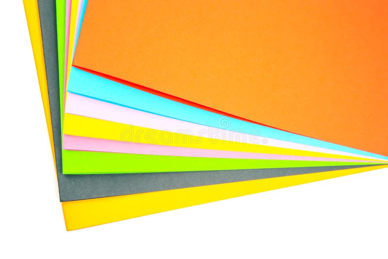 Colored Paper Set. Creativity and Creativity Stock Photo - Image of ...