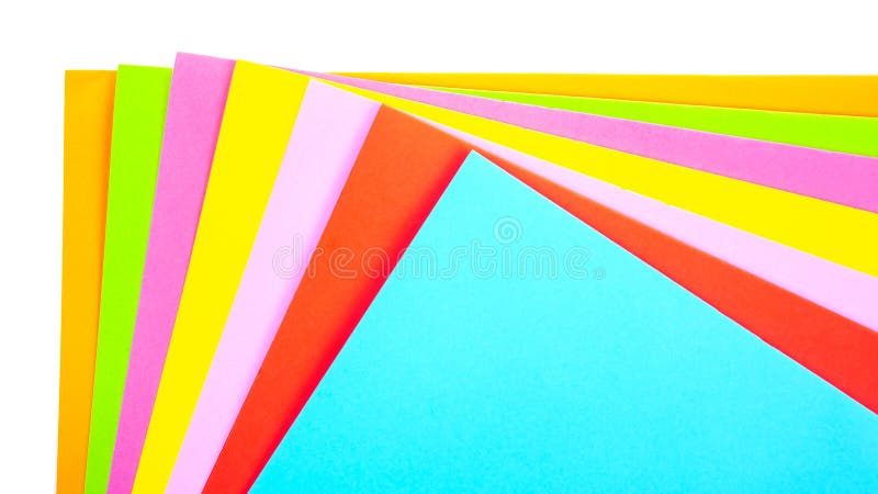 Colored Paper Set. Creativity and Creativity Stock Photo - Image of ...
