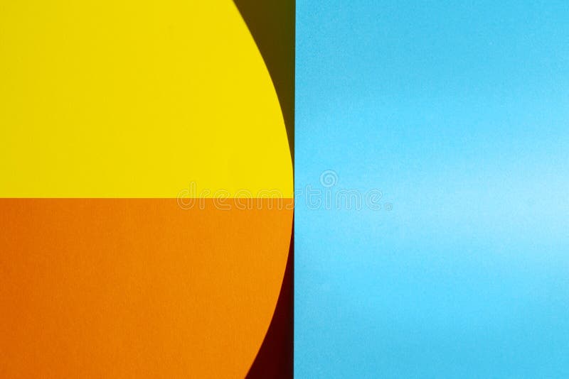 Colored Paper and the Shadow Stock Photo - Image of colored, decorative ...