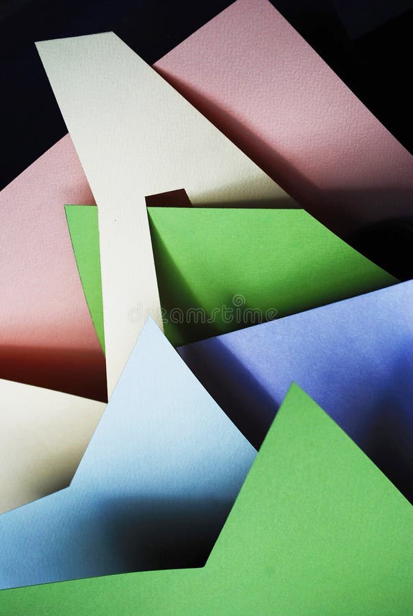 Colored paper shapes stock image. Image of yellow, joyful - 107840051