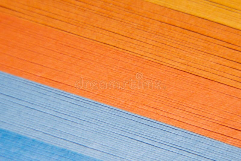 Colored Paper Strips As a Colorful Backdrop. the Colored Paper on a ...