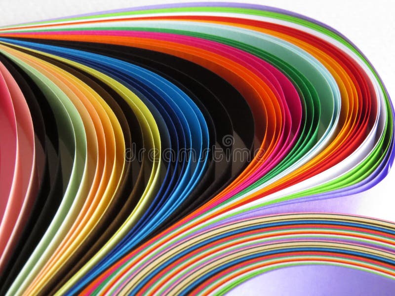 Colored Paper Strips Background Stock Illustration - Illustration of ...