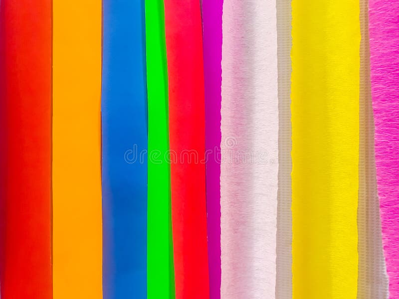 Colored Paper Strips Decorate on Board Stock Photo - Image of ...