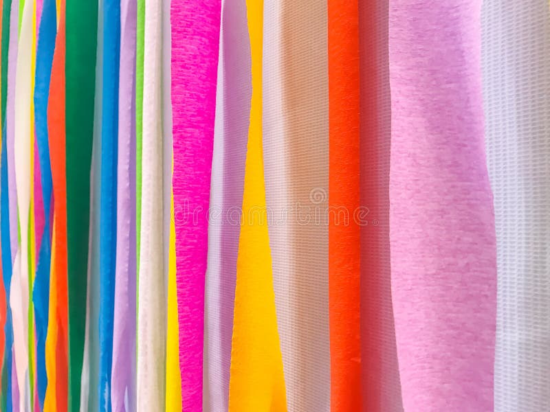 Colored Paper Strips Decorate Stock Photo - Image of color, decorative ...