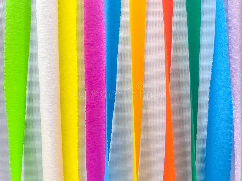 Colored Paper Strips Decorate Stock Photo - Image of colourful, color ...