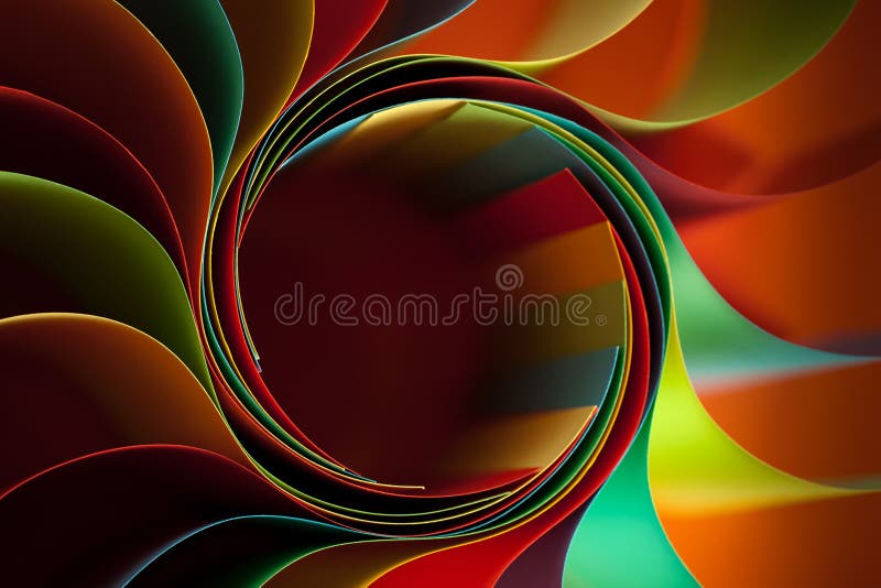 Colored Paper Structure Shaped As the Sun Stock Image - Image of ...