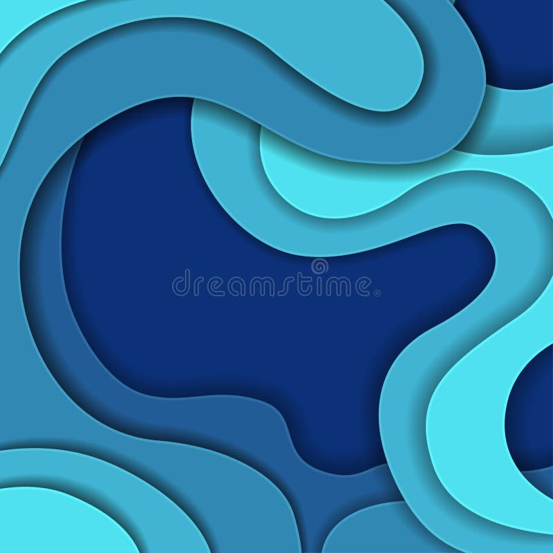 Colored Paper Waves, Abstract, Geometric Background Texture Layers of ...