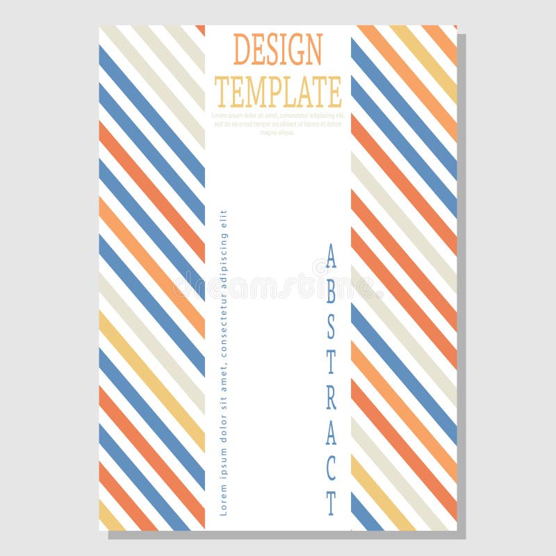 Colored Parallel Lines. the Idea for the Design of Title Pages, Covers ...