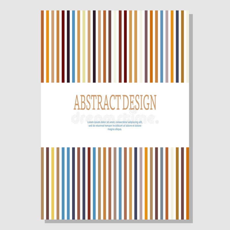 Colored Parallel Lines. the Idea for the Design of Title Pages, Covers ...