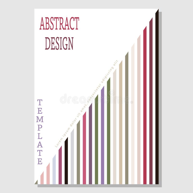 Colored Parallel Lines. the Idea for the Design of Title Pages, Covers ...