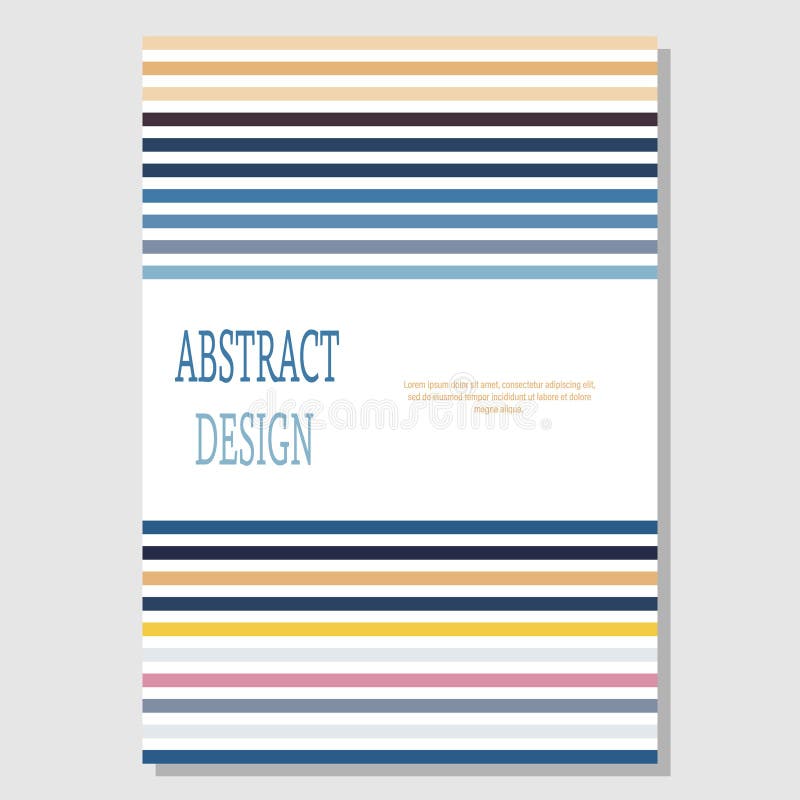 Colored Parallel Lines. the Idea for the Design of Title Pages, Covers ...