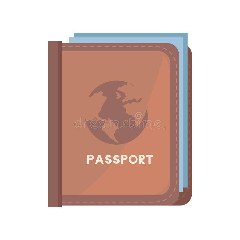Colored passport design stock vector. Illustration of migration - 273187309