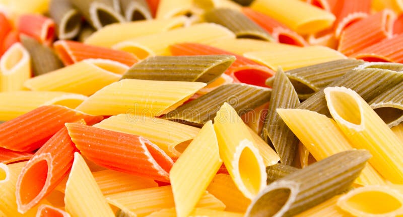 Colorful pasta stock photo. Image of dried, form, diet - 17445450