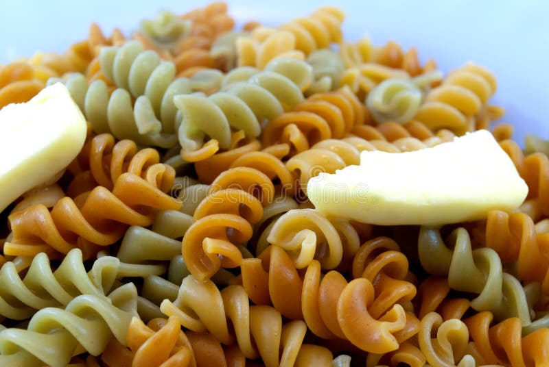 Colored pasta stock photo. Image of cooking, five, ingredient - 19492976