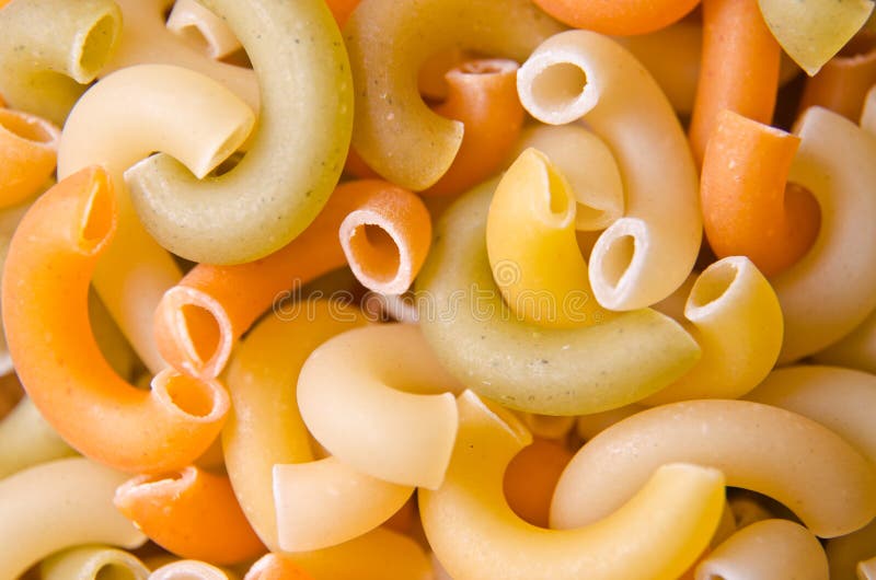 Assorted Colored Pasta Noodles Stock Image - Image of colored, made ...